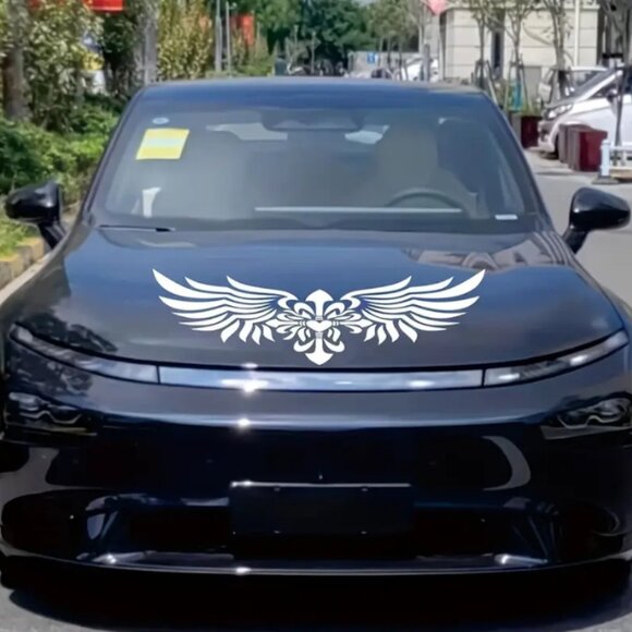 Handmade | Other | Romantic Heart Wing Car Hood Accent Sticker Durable ...